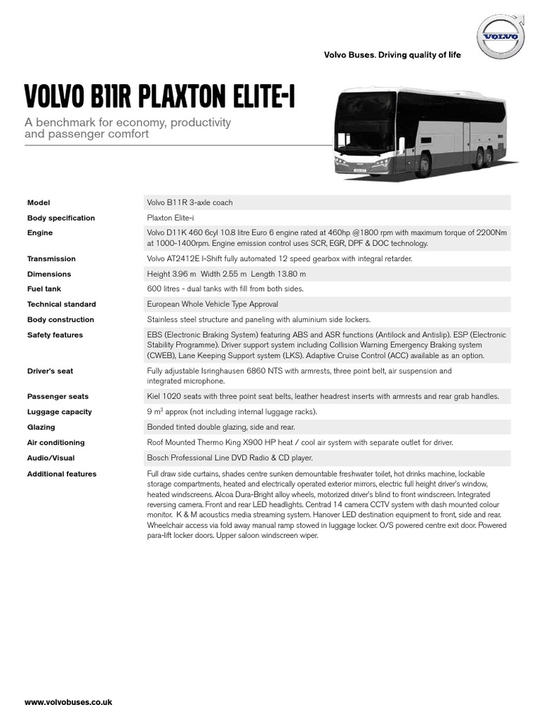 B11R Plaxton Elite I Spec | PDF
