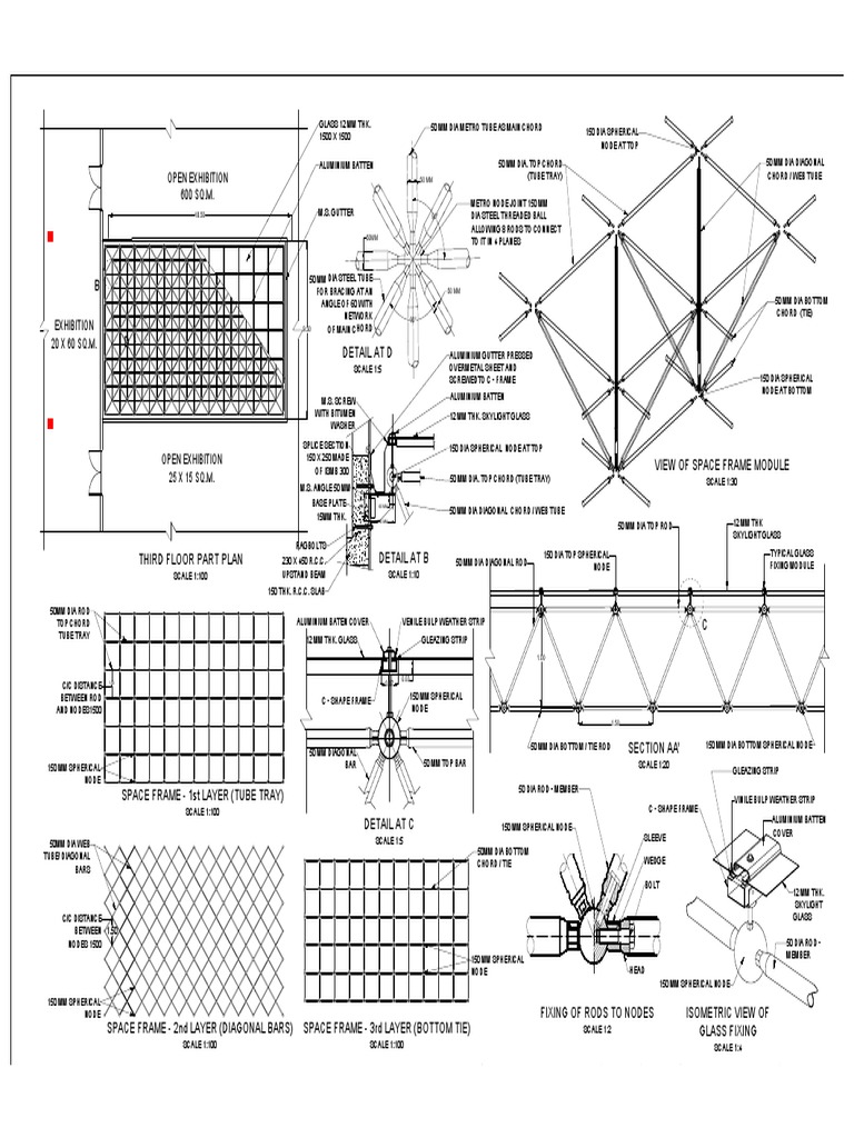 Skylight Space Frame | PDF | Truss | Manufactured Goods
