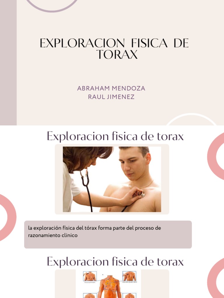 Exploracion de Torax | PDF | Tórax | Anatomía