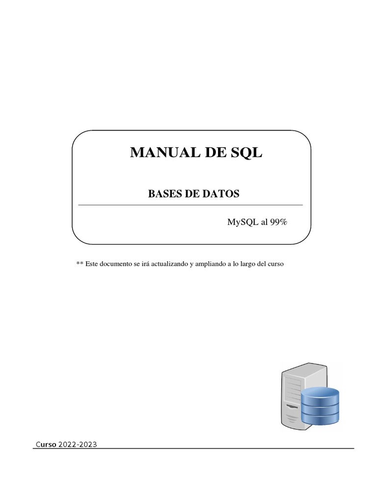 SQL - MySQL - Trimestre 3 | Descargar gratis PDF | Ciencias de la Información | Modelo de datos