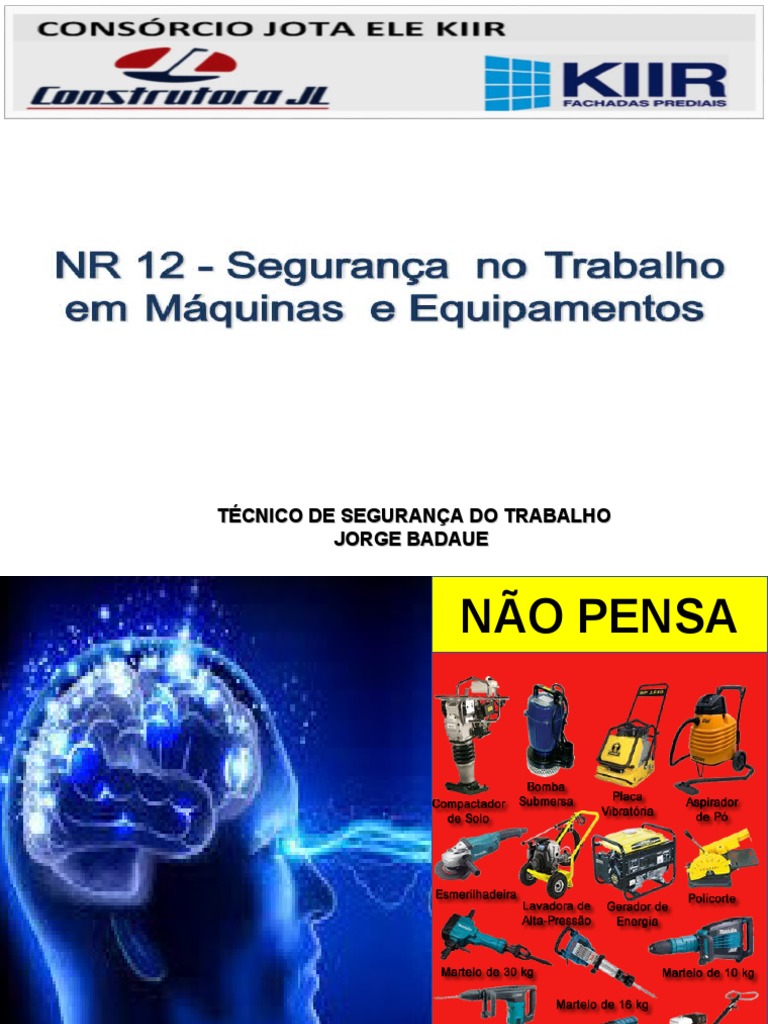 Treinamento de NR 12 Máquinas e Equipamentos | PDF | Martelo | Parafuso