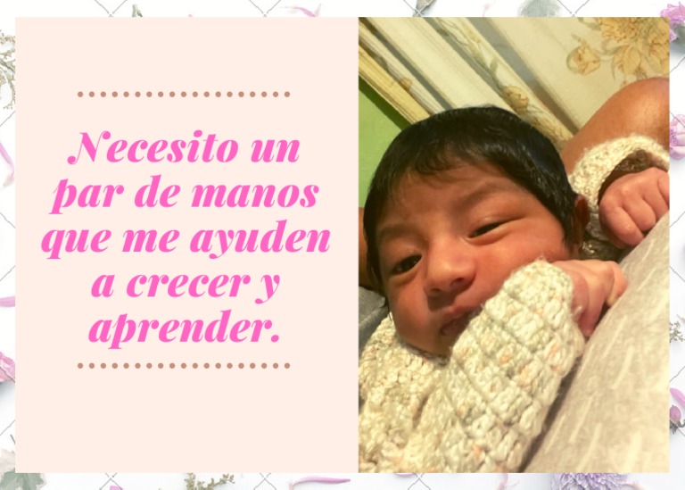 Necesito Un Par de Manos Que Me Ayuden A Crecer y Aprender | PDF