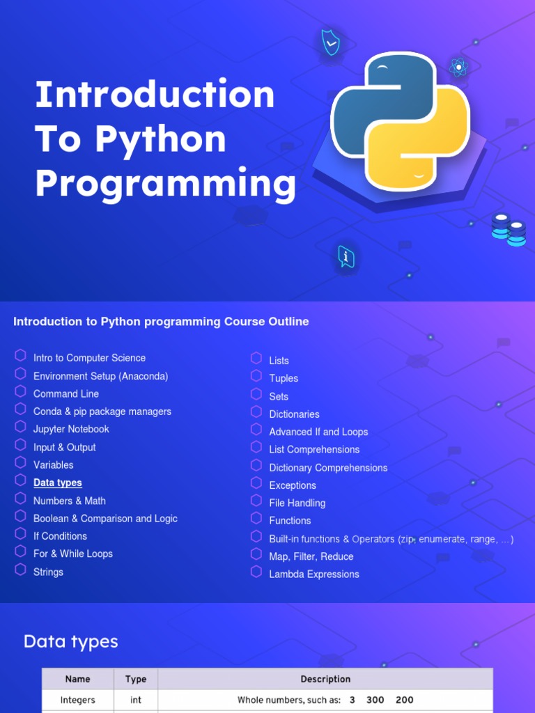 04-Introduction To Python | PDF | Boolean Data Type | Control Flow 04-Introduction To Python | PDF | Boolean Data Type | Control Flow
