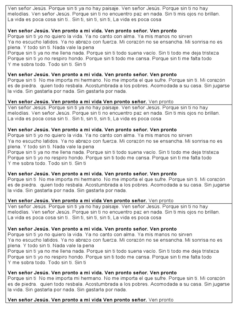 Ven señor Jesús | PDF