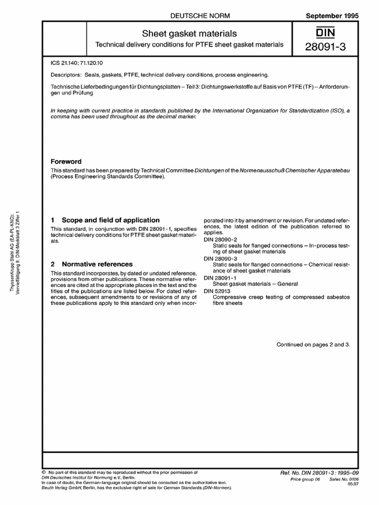 Din 28091-3 (1995 - 09) e | PDF