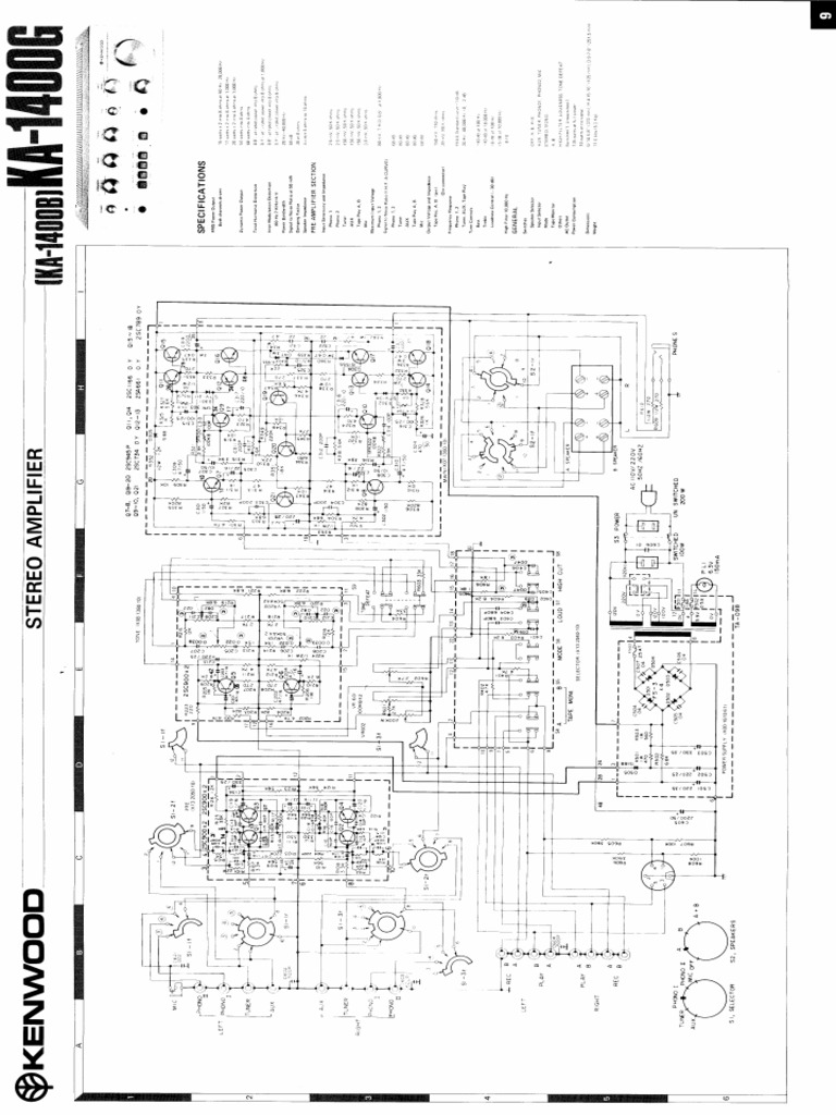 Kenwood KA-1400-G Schematic | PDF