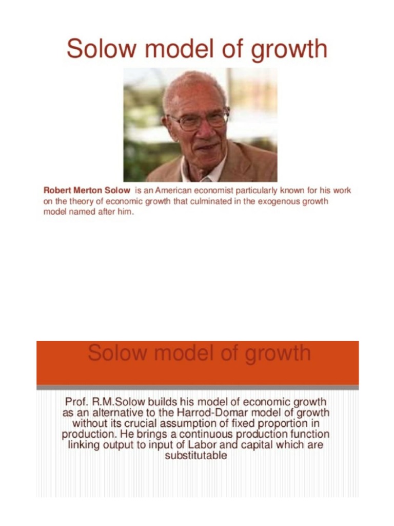 Solow Growth Model | PDF