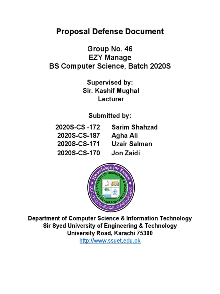 Updated Proposal Defense Document - BSCS | PDF | Project Management ...