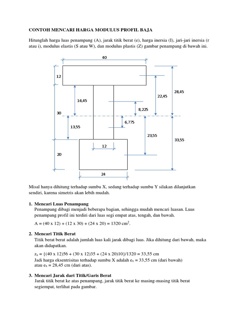 1 Mencari Modulus Profil | PDF