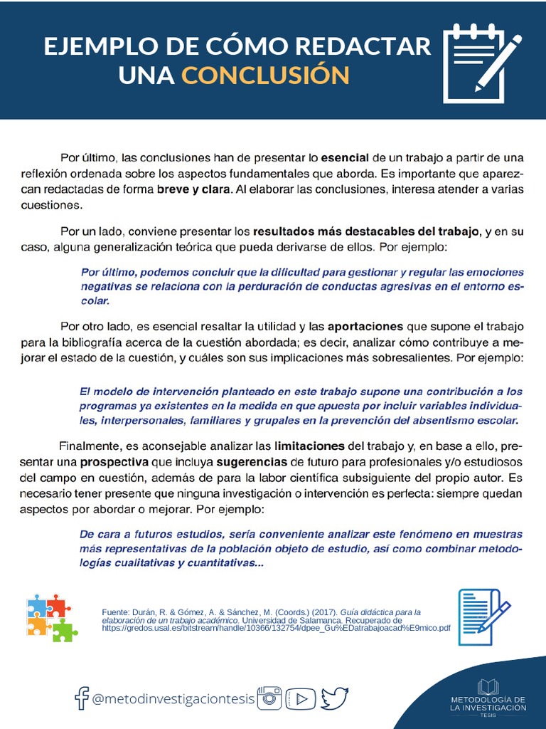 Cómo Redactar Una Conclusión | PDF
