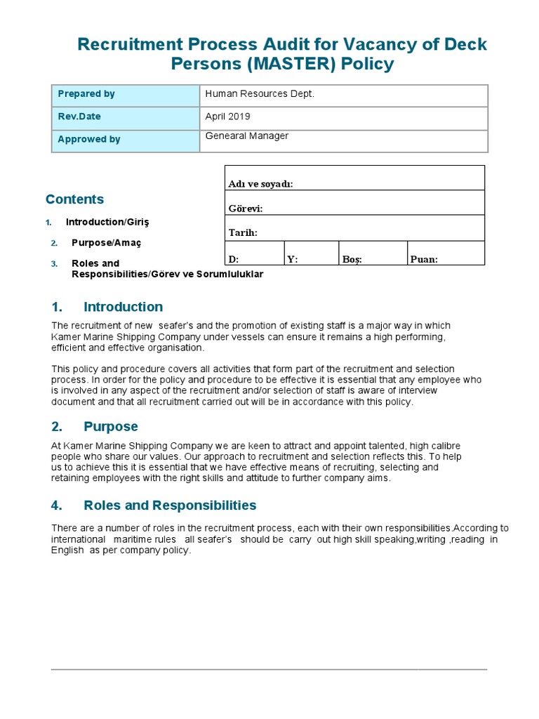 Master Interview | Download Free PDF | Recruitment | Oil Tanker