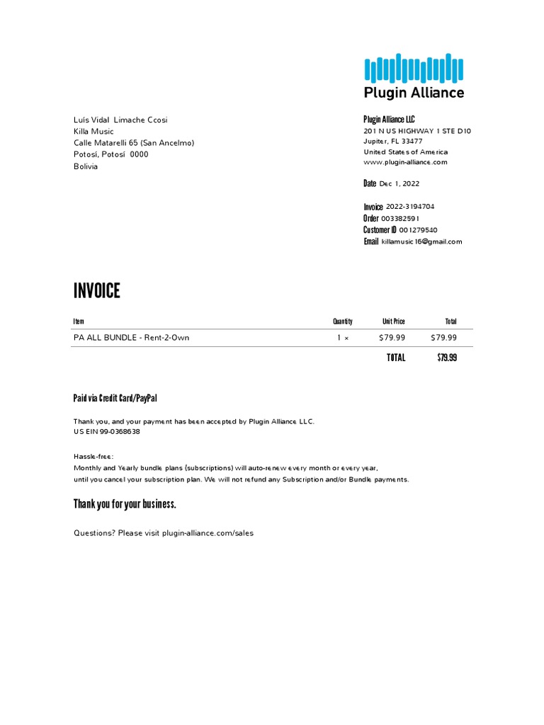 Invoice 2022 3194704 | PDF