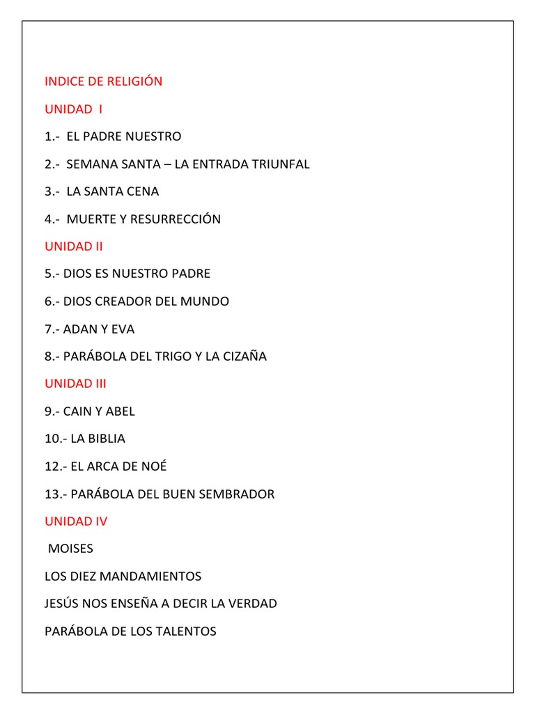 Compendio de Religion 1er Grado | PDF | Abrahán | Parábolas de Jesús