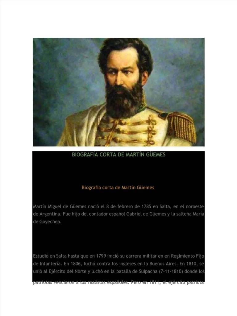(PDF) Martin Miguel de Guemes - Compress | PDF | América del Sur