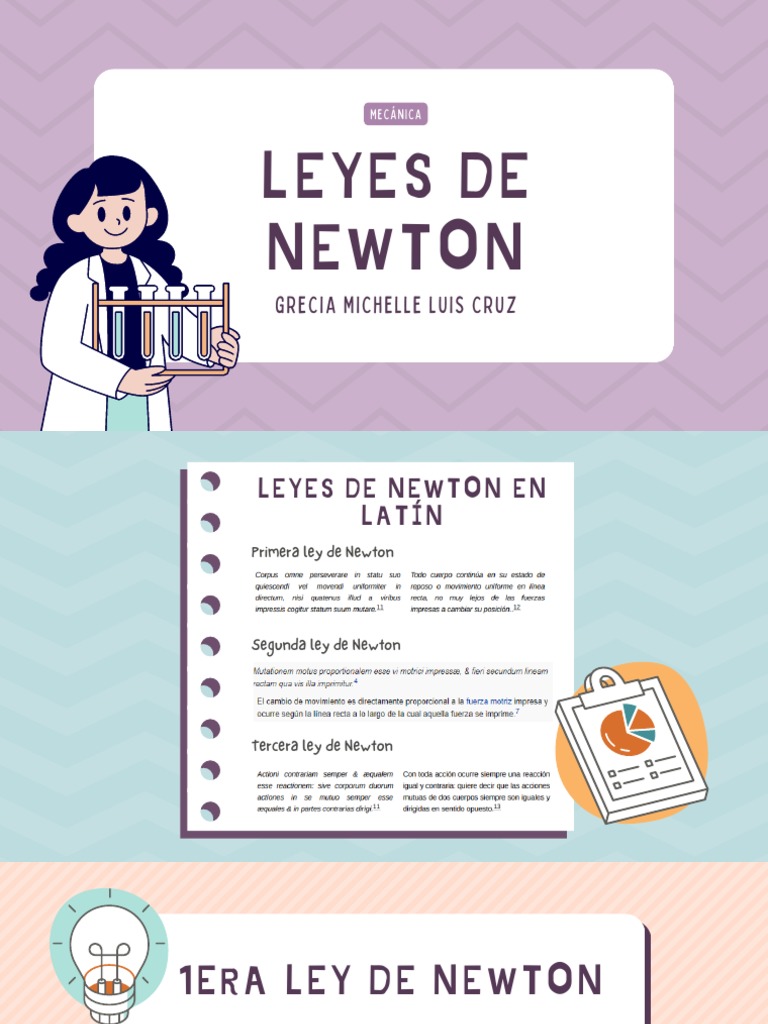 Presentación Leyes de Newton | PDF | Fuerza | Las leyes del movimiento ...