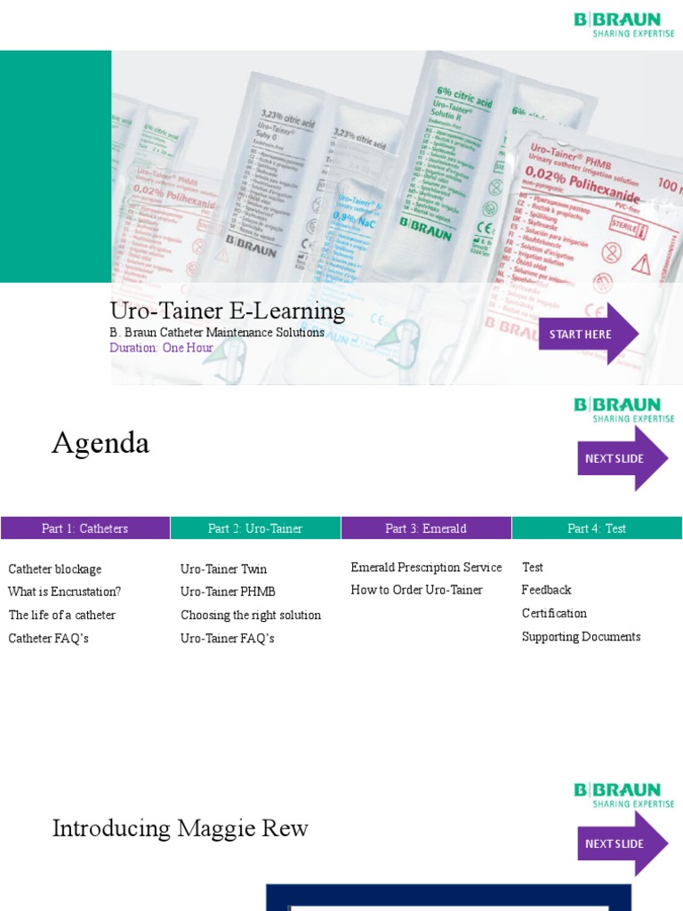 Uro-Tainer E-Learning: B. Braun Catheter Maintenance Solutions | PDF | Catheter | Medical ...