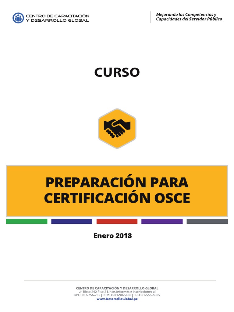Curso OSCE: Certificación y Capacitación | PDF