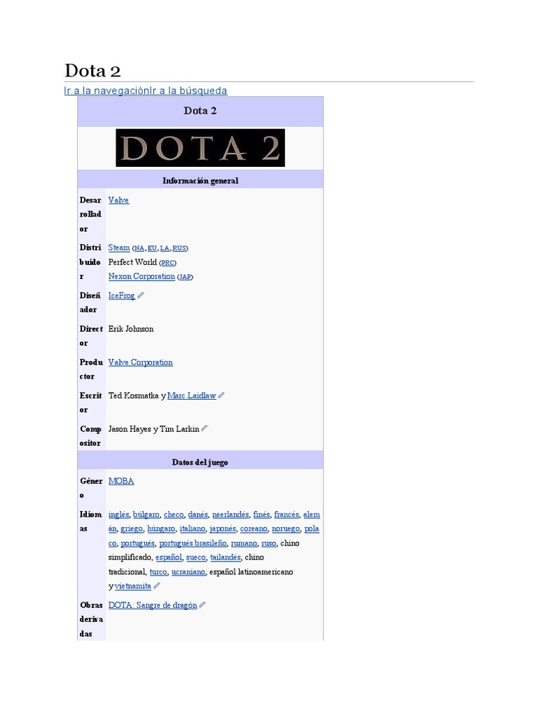 Dota 2 | PDF