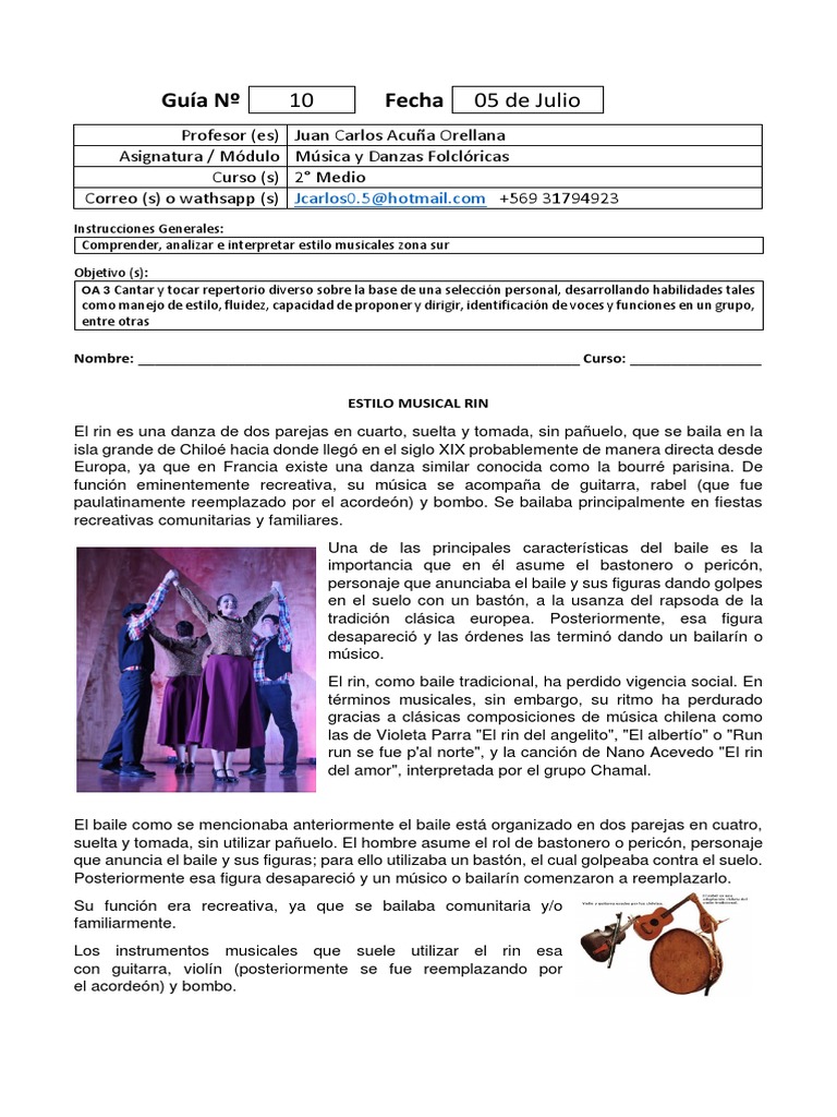 Danz Folk Segundos Guia10 | PDF | Bailes | Valses