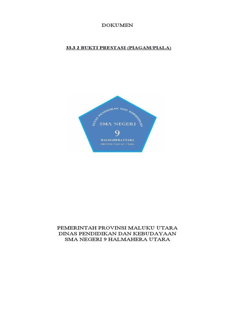 Sertifikat Prestasi, Foto Piagam, Piala, Medali | PDF