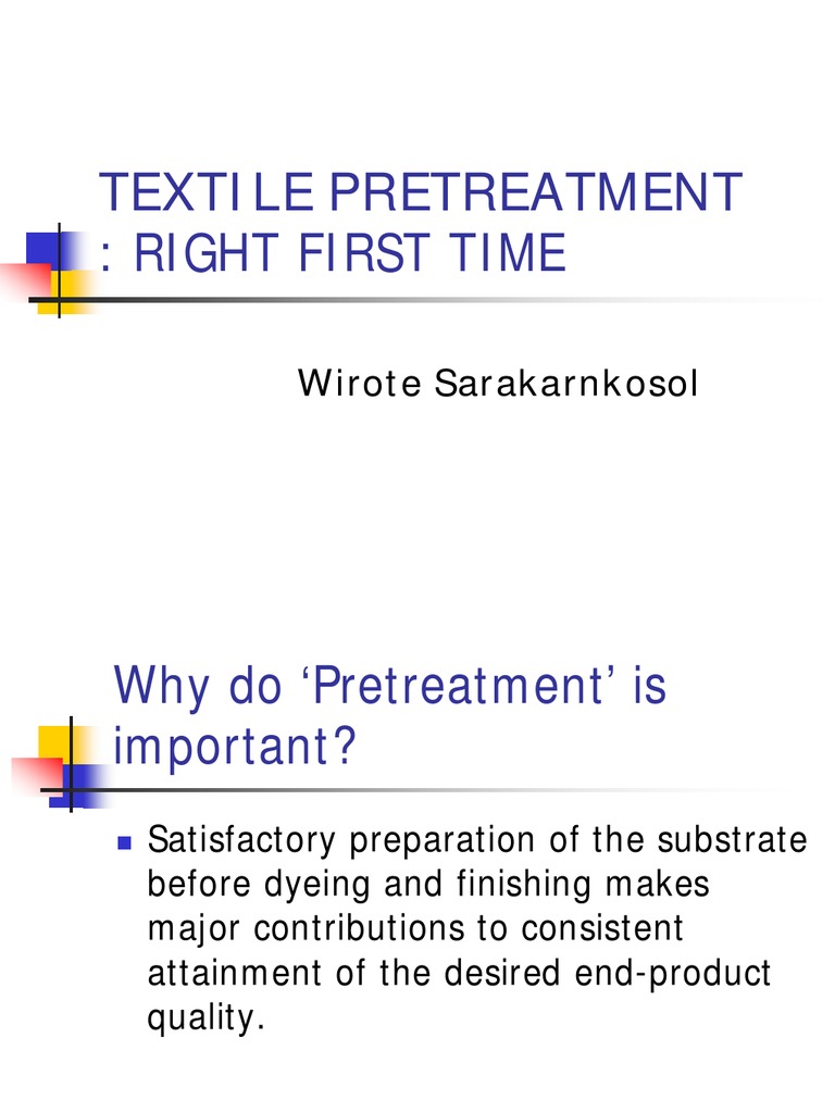 Textile Pretreatment Guide | PDF | Bleach | Textiles