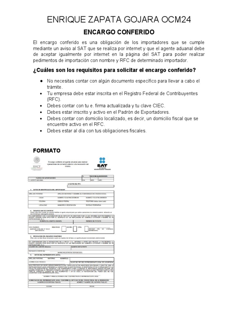 Encargo Conferido | PDF