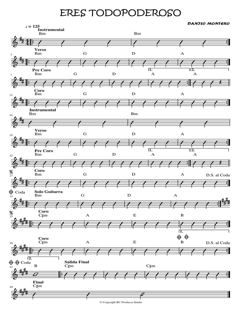 ERES-TODOPODEROSO-CHARTS | PDF