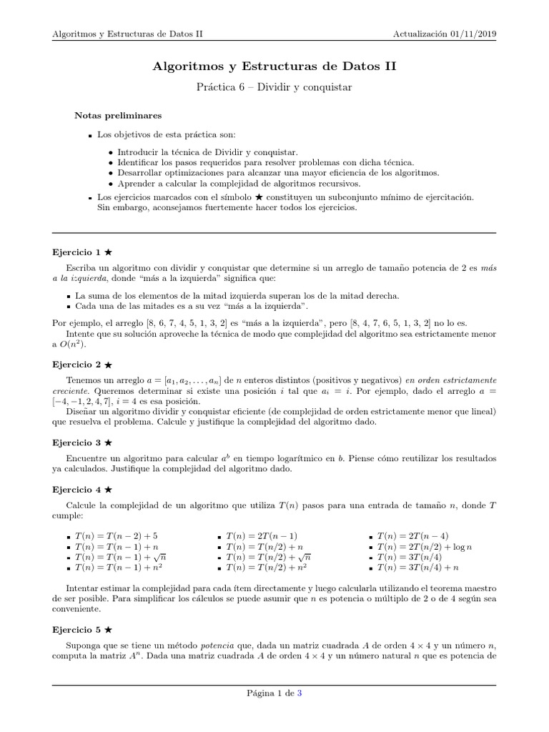 Algoritmo recursivo para determinante 6x6 | PDF | Algoritmos | Teoría ...