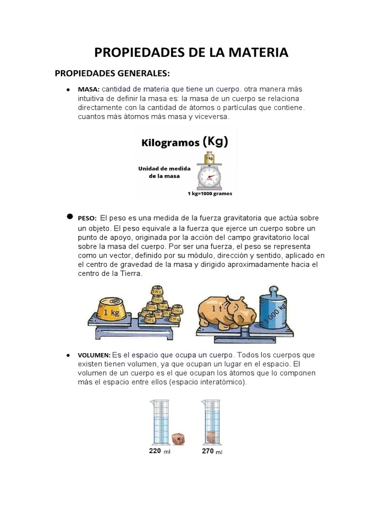 Propiedades de La Materia | PDF