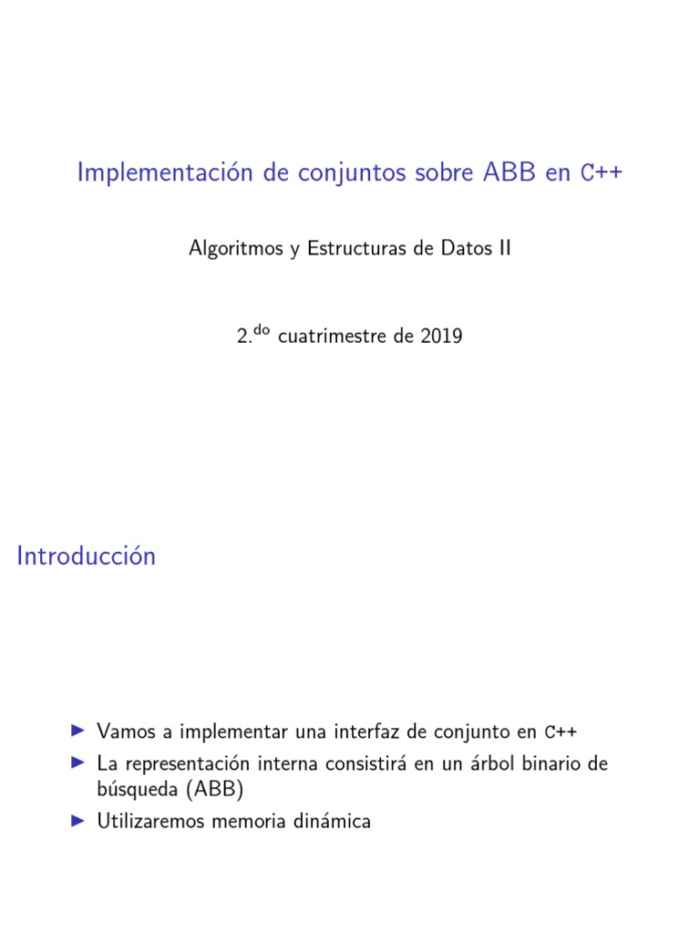 conjunto_sobre_ABBs.c2 | PDF | Ingeniería de software | Informática