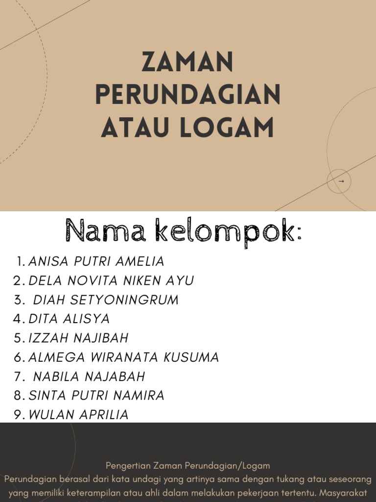 Zaman Perundagian Atau Logam | PDF