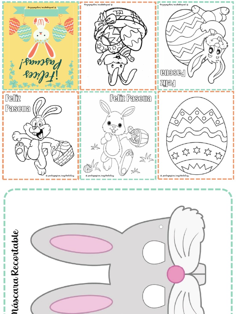 Diversas Actividades Conejito de Pascua | PDF