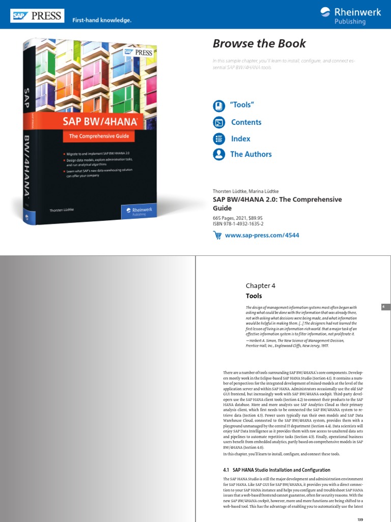 Reading Sample Sap Bw4hana The Comprehensive Guide | PDF | Eclipse ...