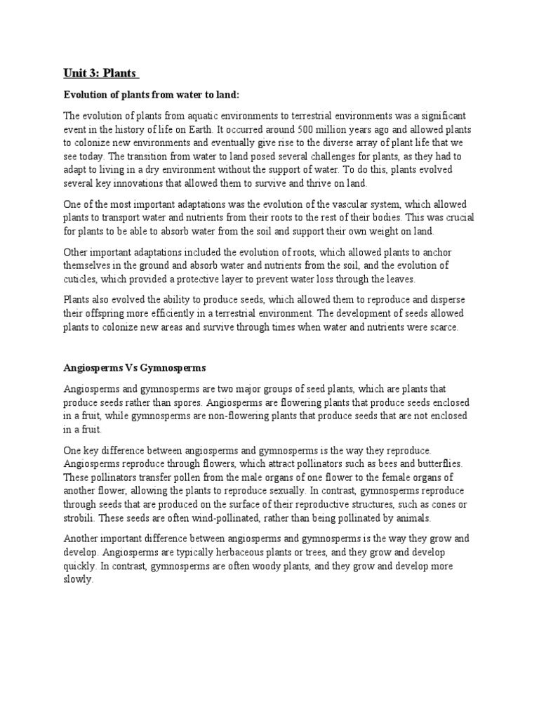 SBI 3U Final Exam Review Part 2 | PDF | Plants | Seed SBI 3U Final Exam Review Part 2 | PDF | Plants | Seed