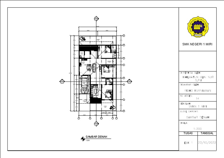 Denah - Ridho K - Xii Dpib 2 | PDF