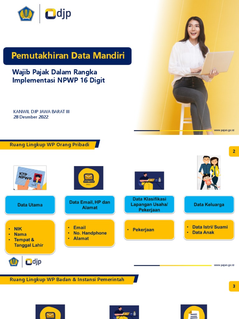Pemutakhiran Mandiri Data Profil Wajib Pajak OP - 221229 - 054454 | PDF