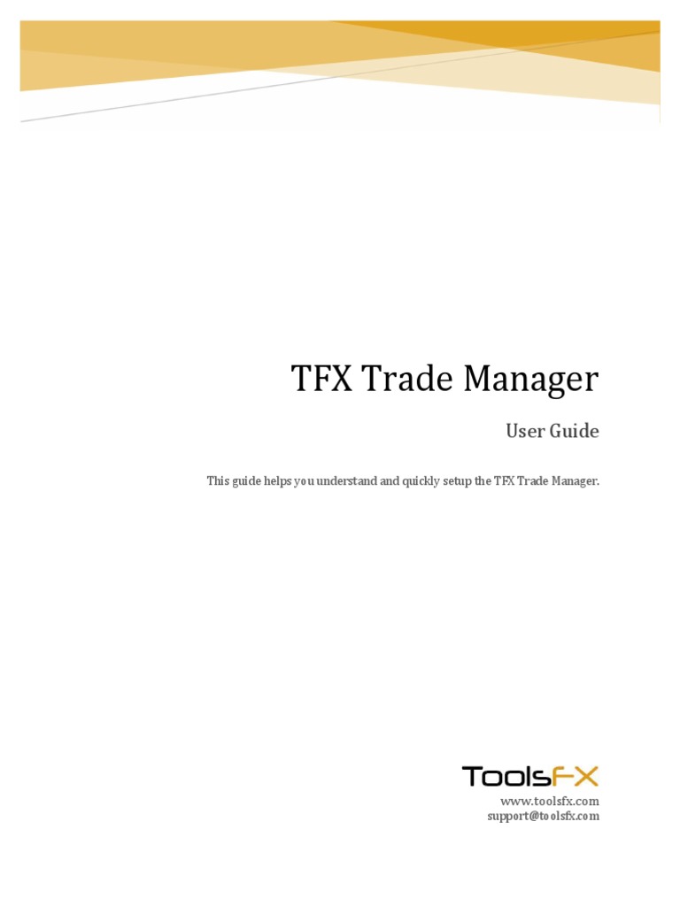 TFX Trade Manager User Guide | PDF