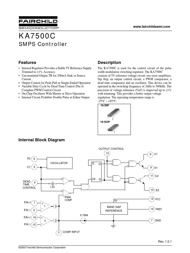 KA7500C | Amplifier | Electrical Circuits