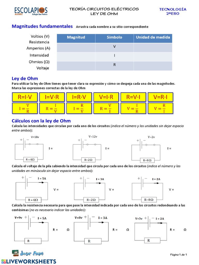 Ley De Ohm Pdf 0070