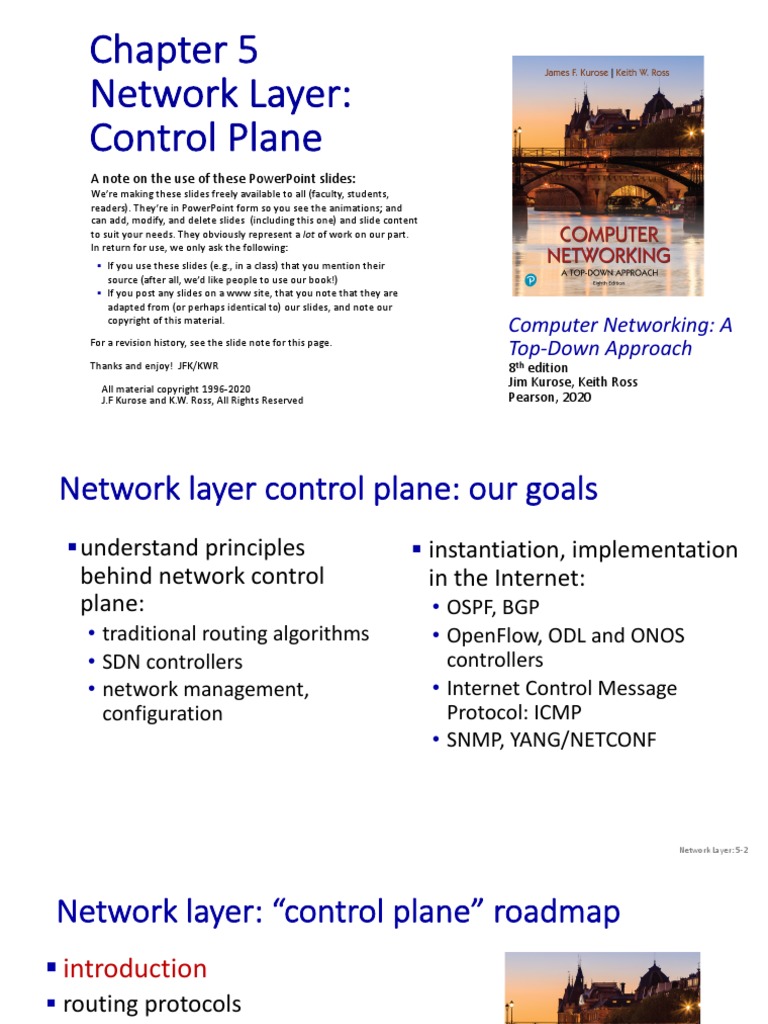 Chapter - 5 - v8.0 Network Layer - Control Plane | Download Free PDF | Routing | Computer Network