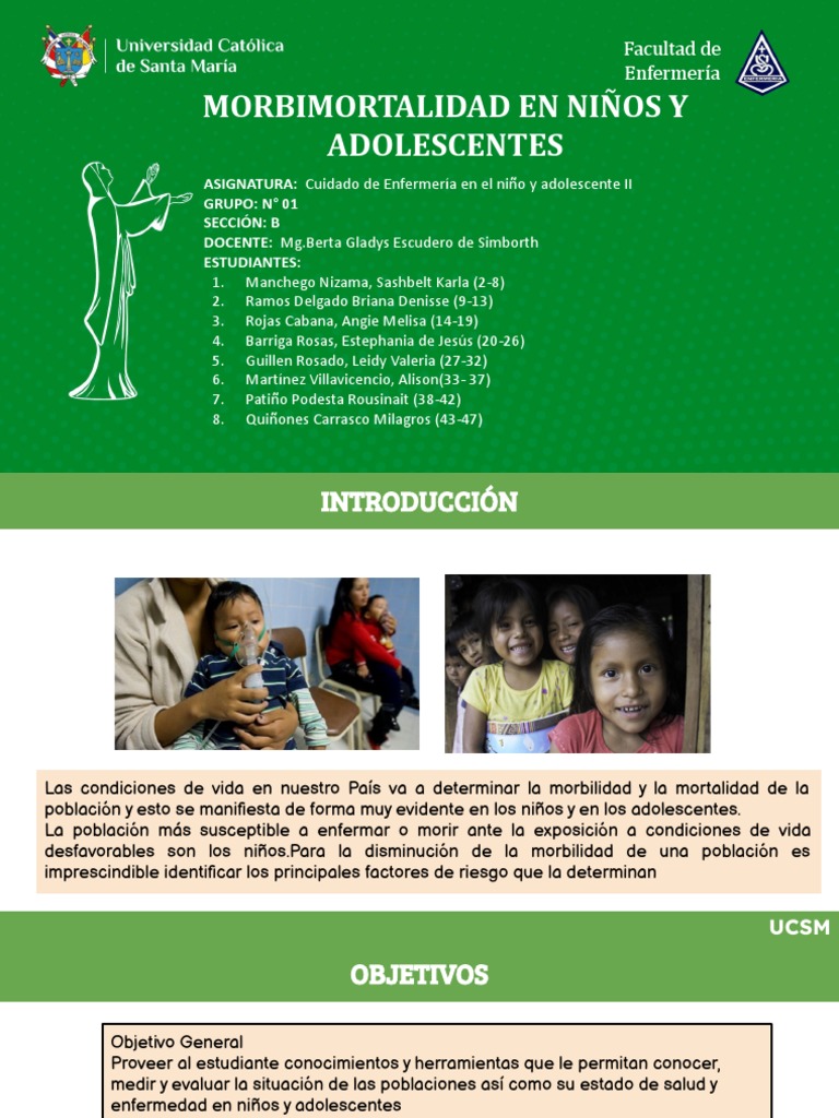 Morbimortalidad en Niños y Adolescentes Final. | PDF | Adolescencia ...