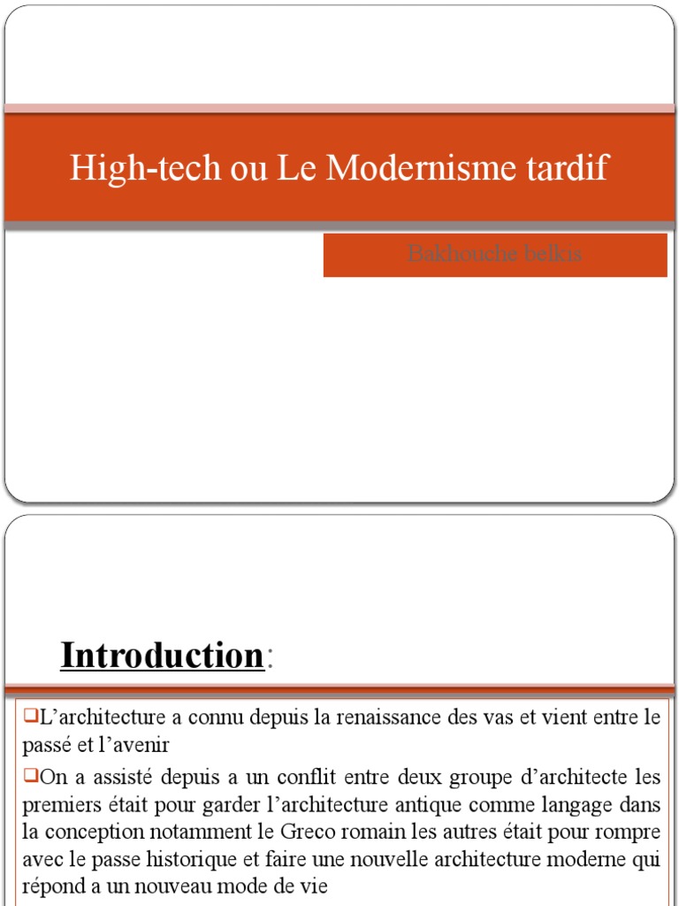 L'Essor de l'Architecture High-Tech | PDF | Ascenseur