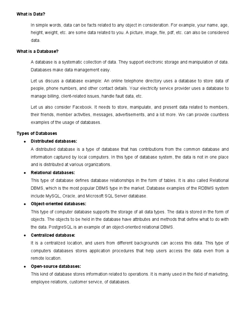 BANA 2 Reviewer | PDF | Databases | Relational Database