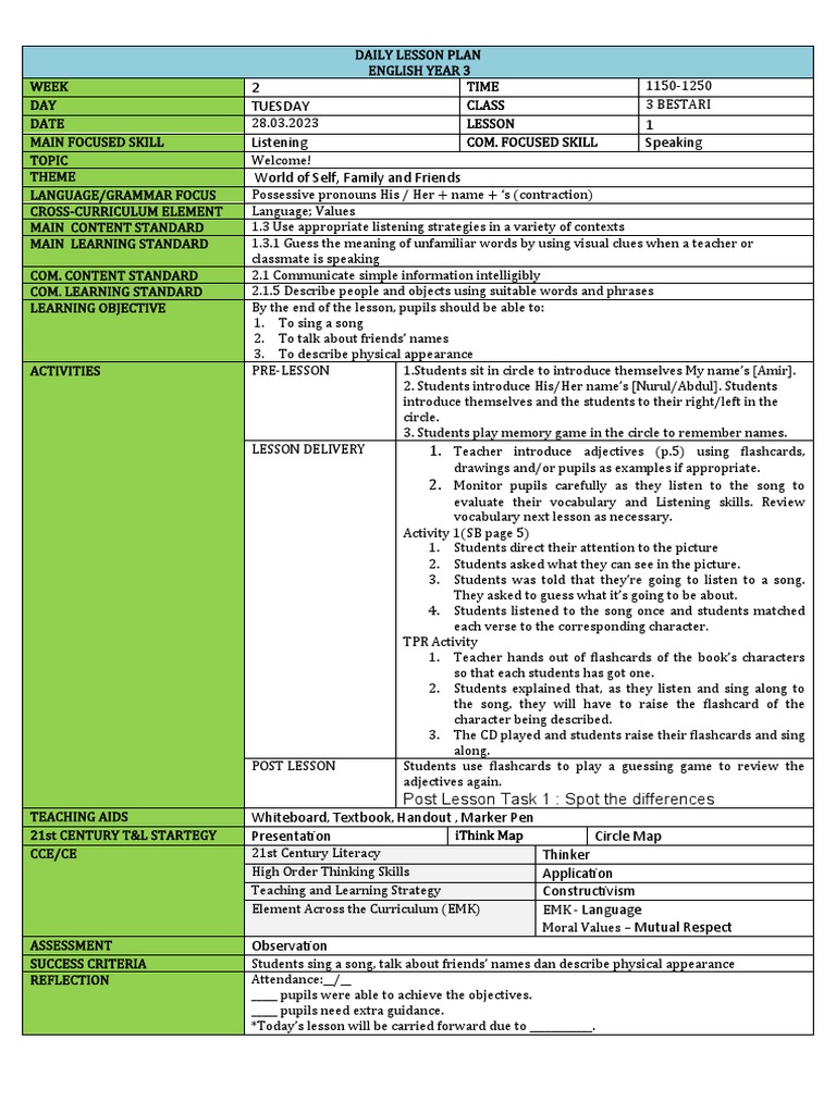 Welcome! | PDF | Lesson Plan | Teachers