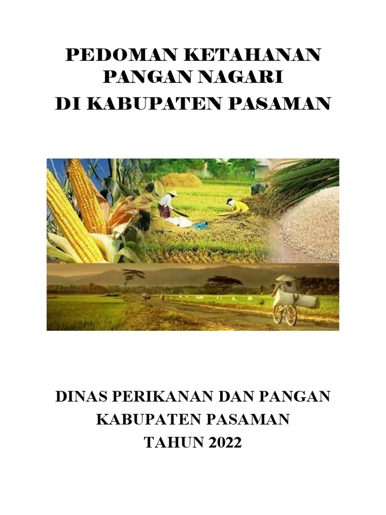 Pedoman Ketahanan Pangan Nagari Pasaman | PDF