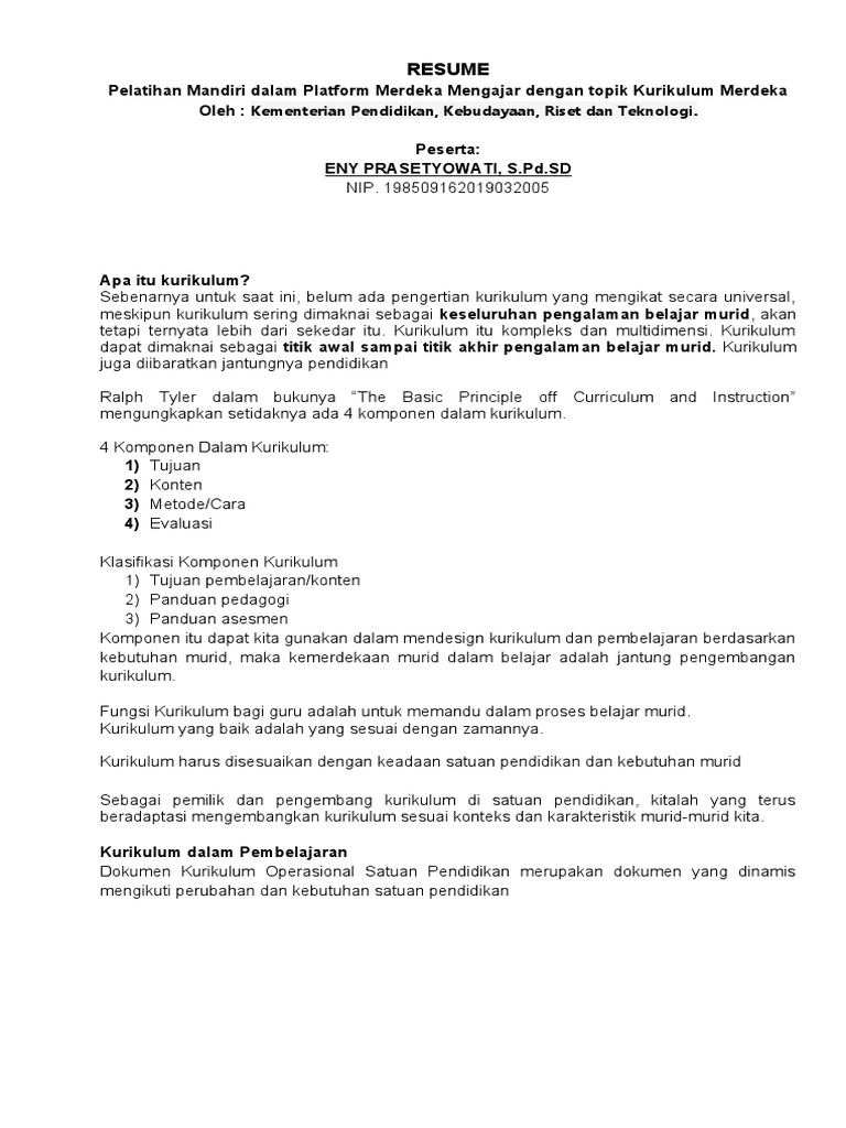 Resume PMM Kumer 2023 | PDF