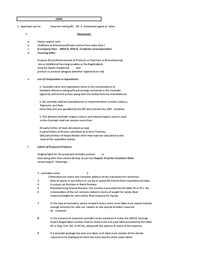 Documents | PDF | Cosmetics