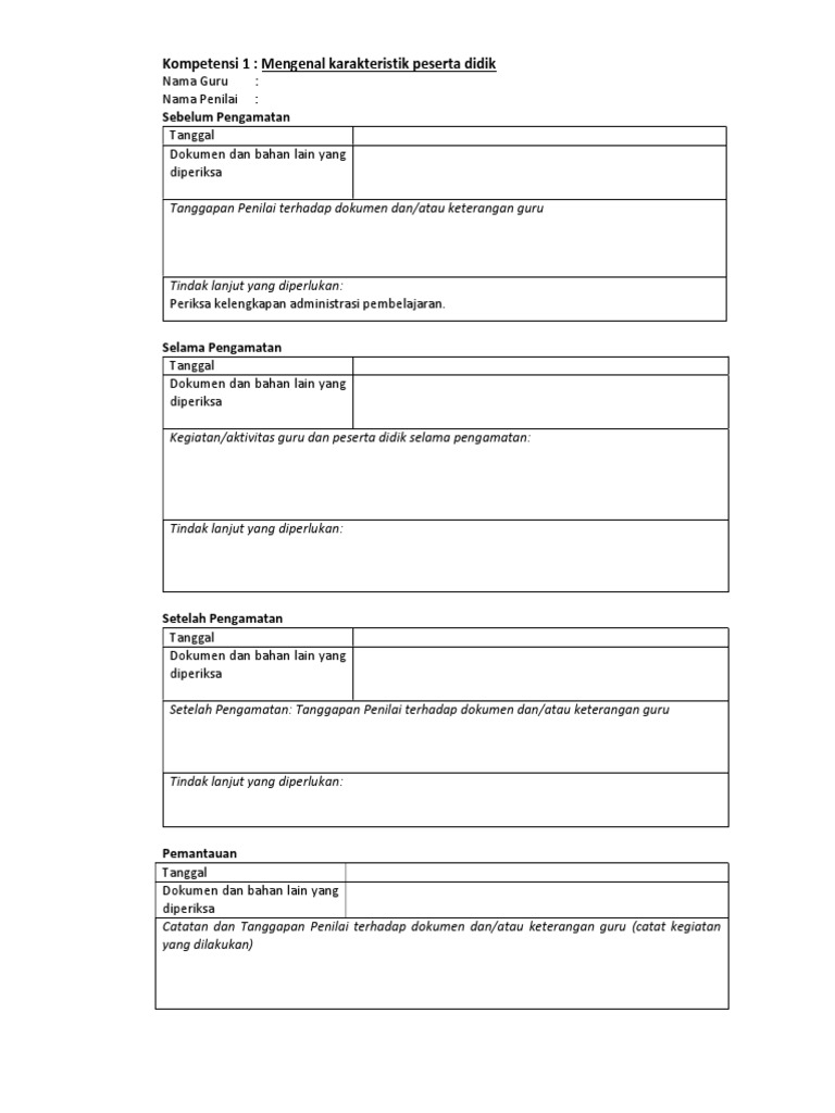 Isian PKG Kosong | PDF