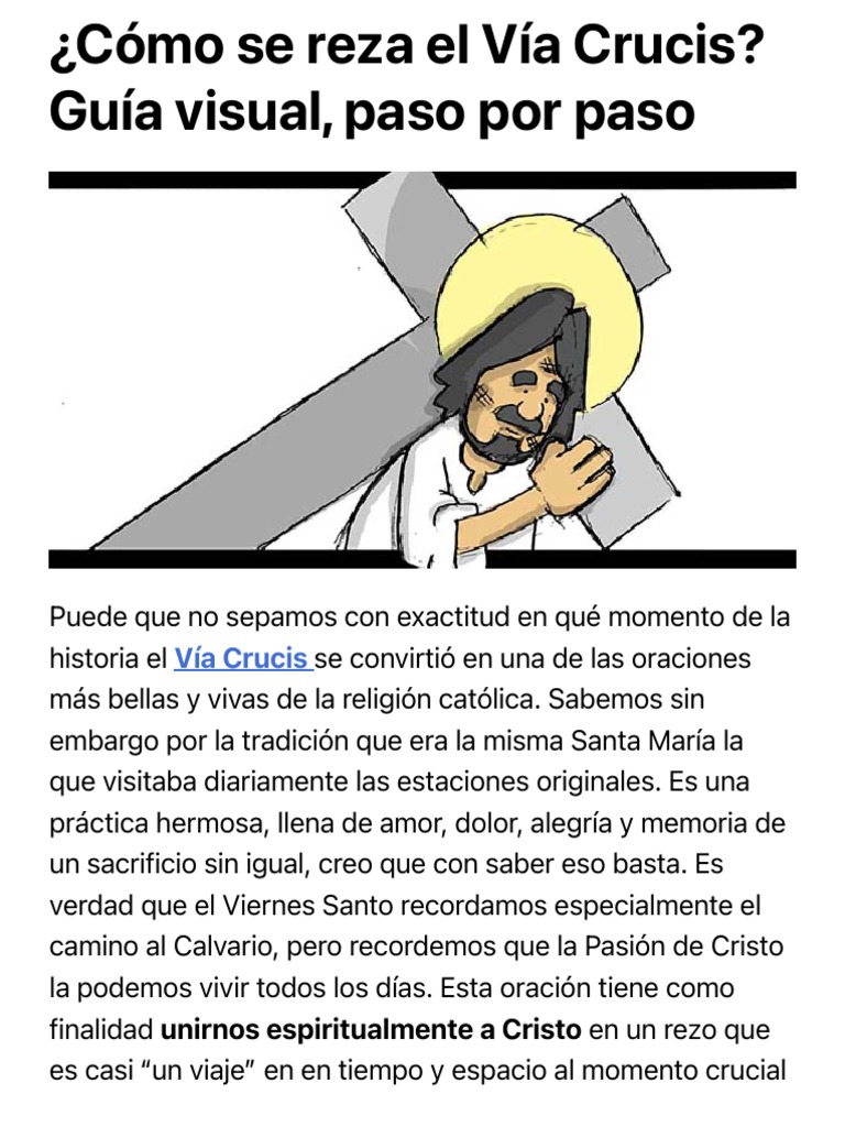 El Via Crucis Visual | PDF | Estaciones de la Cruz | Oración
