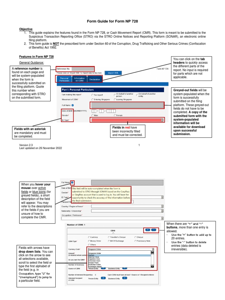 Form Guide For Form NP 728 As of 26 Nov 2022 | PDF | Computer Science ...